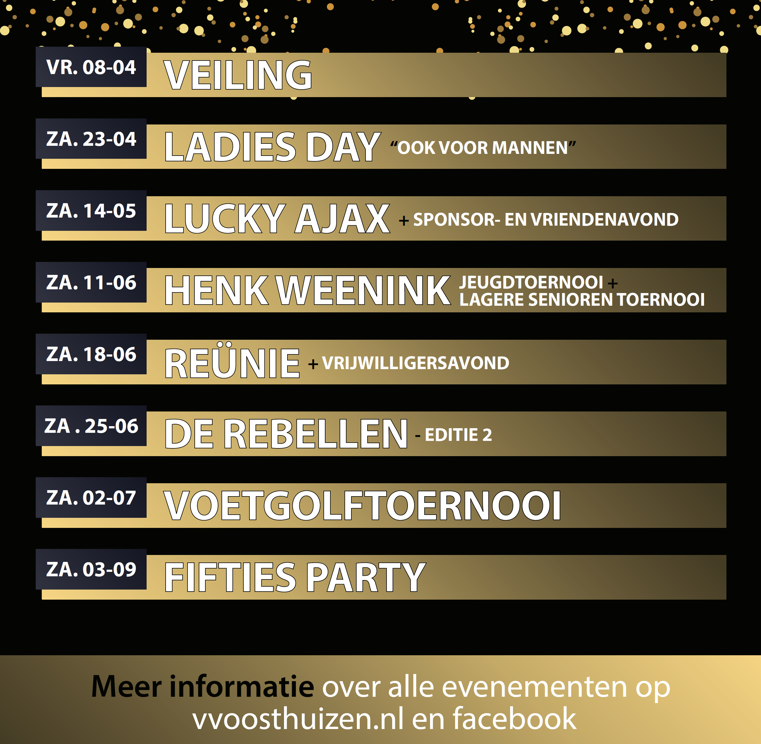 Programma OHZ 75 Jaar | VV Oosthuizen